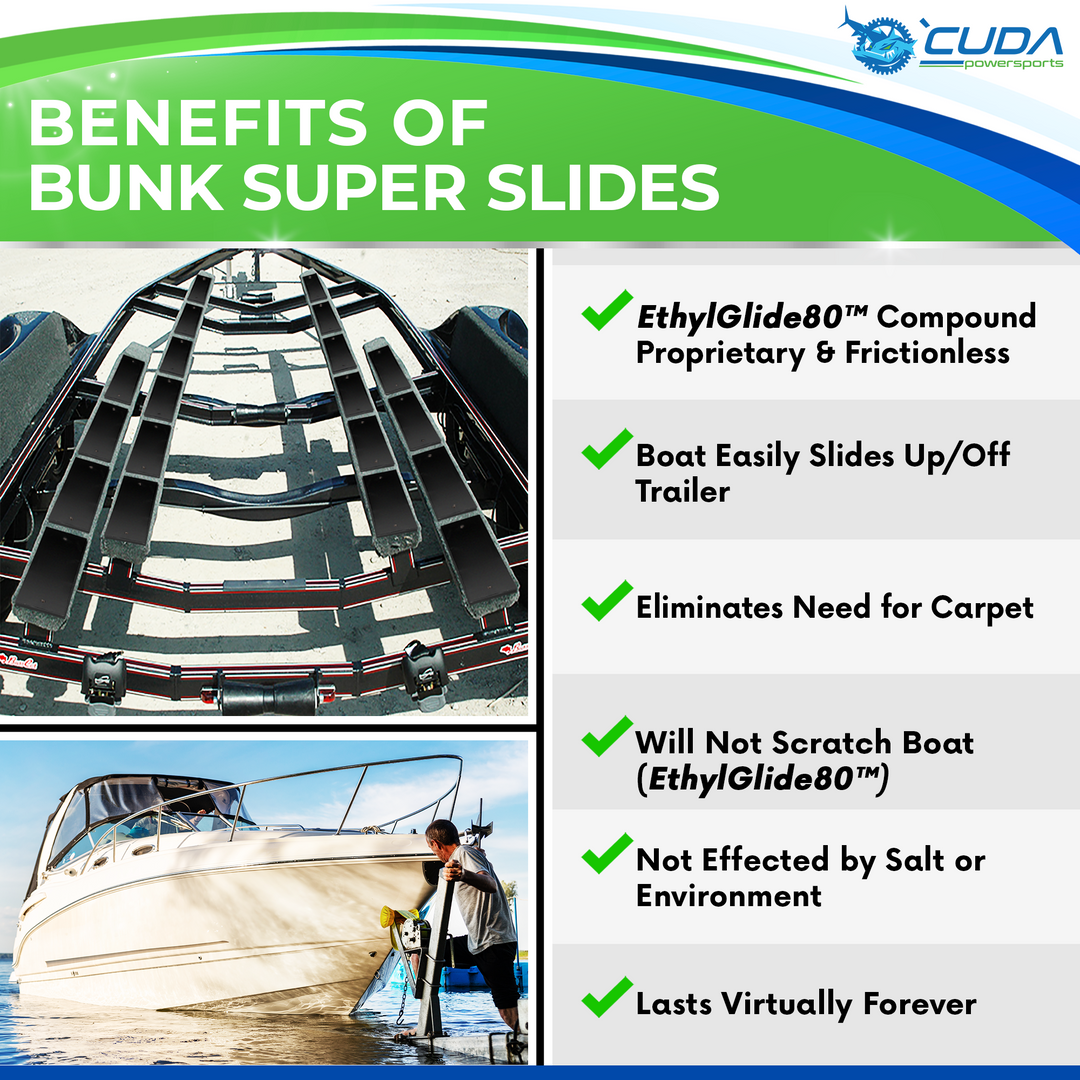 Boat Trailer Bunk Boards (Wood & Composite) | ’Cuda Powersports – 'Cuda ...