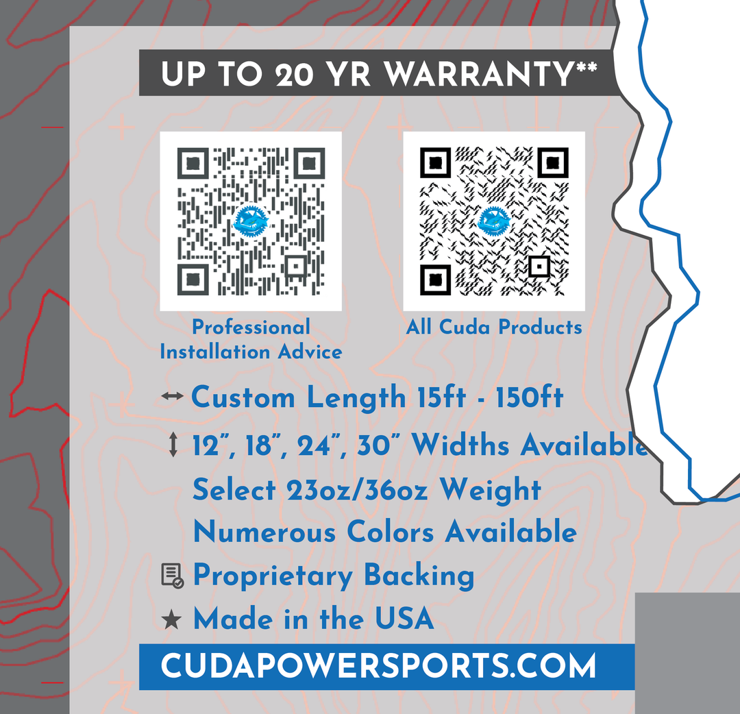 24" Wide BLACK - FOREVER Boat Trailer Bunk Carpet by Cuda' Powersports ...